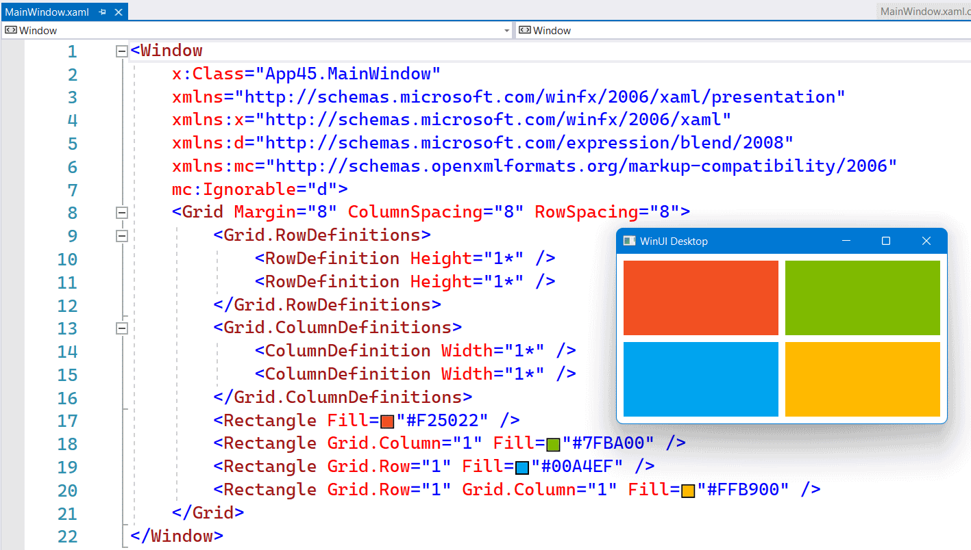 XAML Inline RowDefinitions And ColumnDefinitions LaptrinhX News