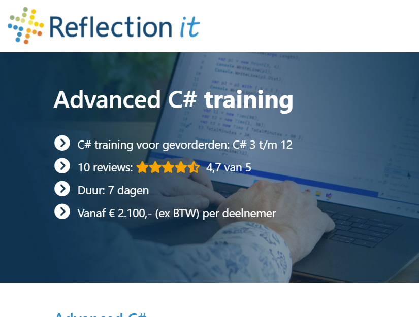 Advanced C# training - Reflection IT