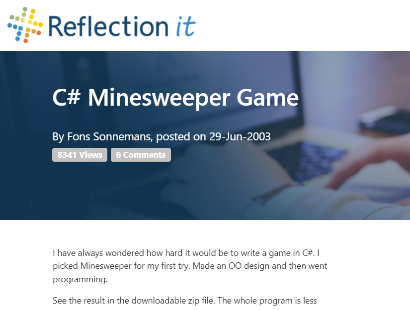 C# Minesweeper Game - Reflection IT