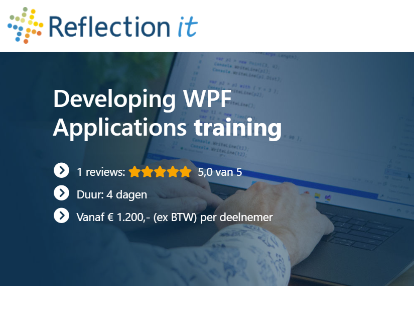 Developing WPF Applications training - Reflection IT