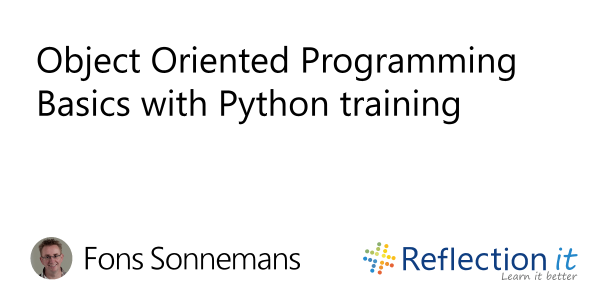 Object Oriented Programming Basics with Python training - Reflection IT