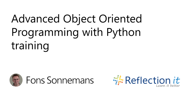 Advanced Object Oriented Programming With Python Training Reflection It 4953
